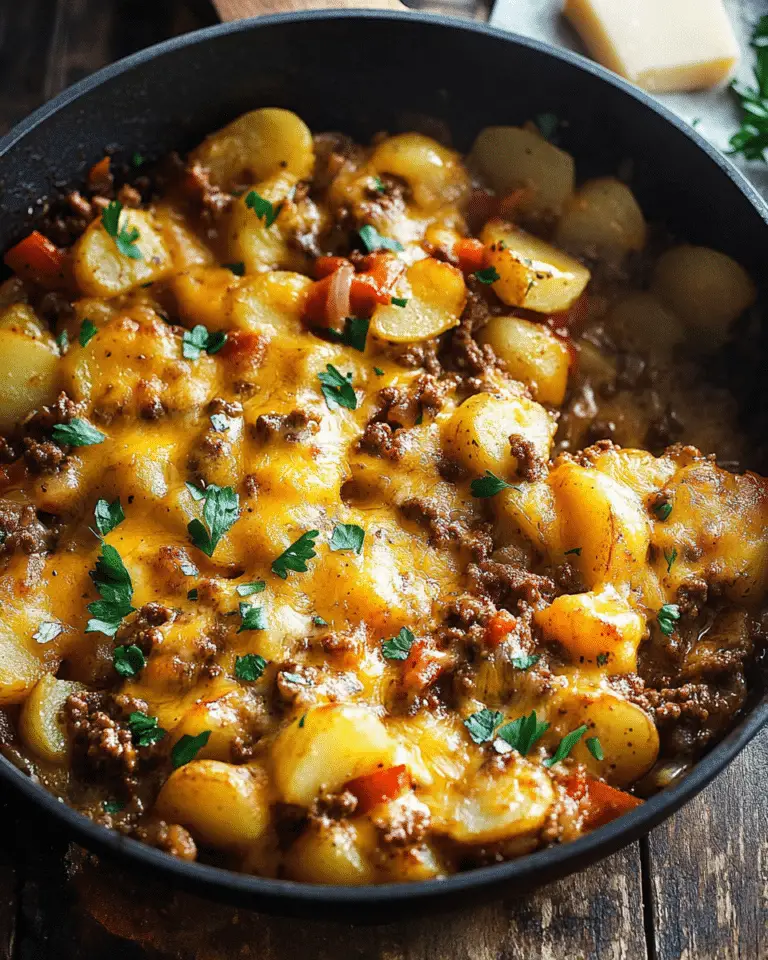 Cheesy Ground Beef Potato Skillet: A Comfort Dish You’ll Love
