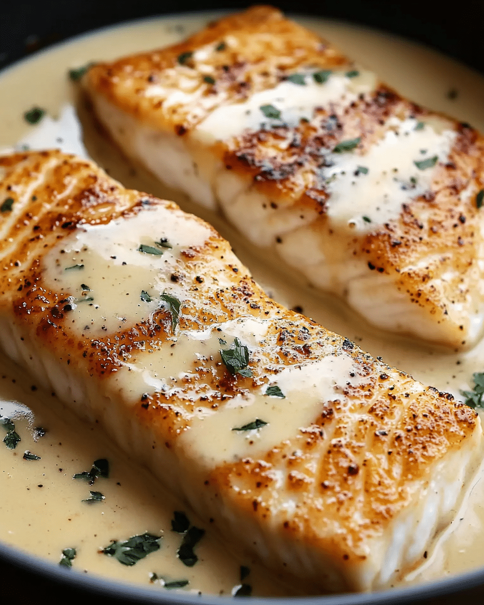 Pan-Seared Fish with Creamy Lemon Butter Sauce A Perfectly Dish