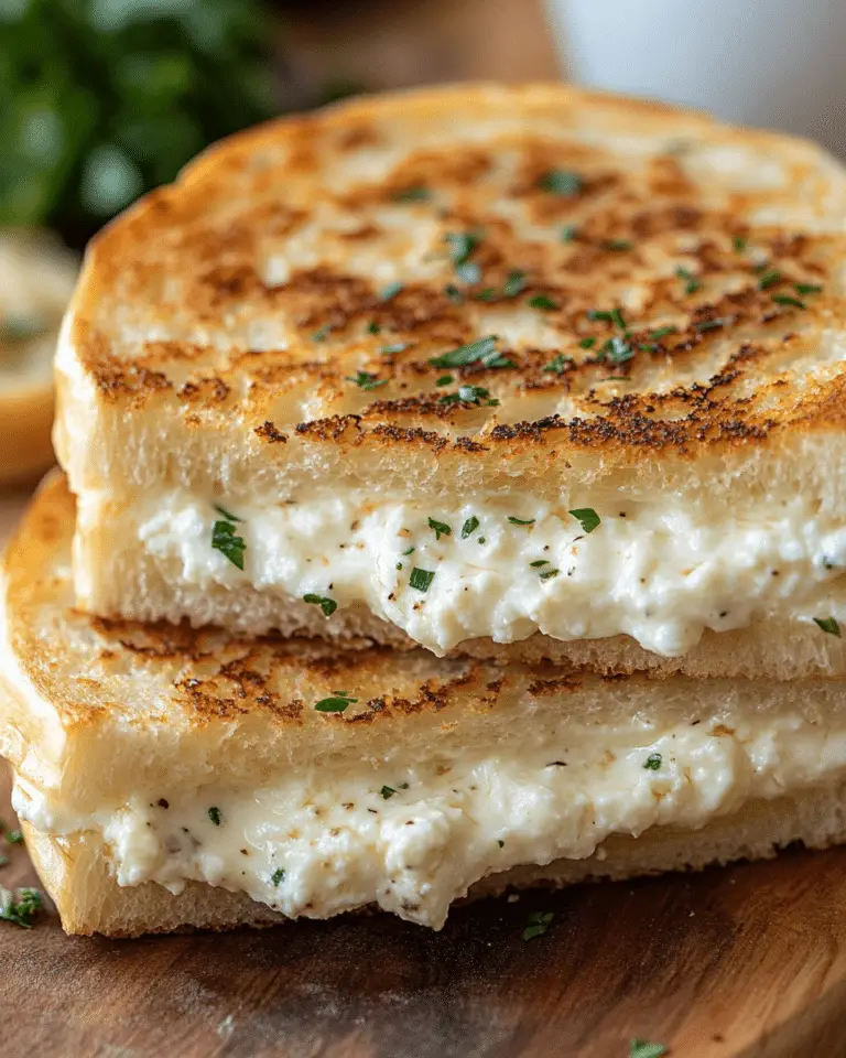 Cheesy Grilled Sandwich Recipe with Cottage or Ricotta Cheese