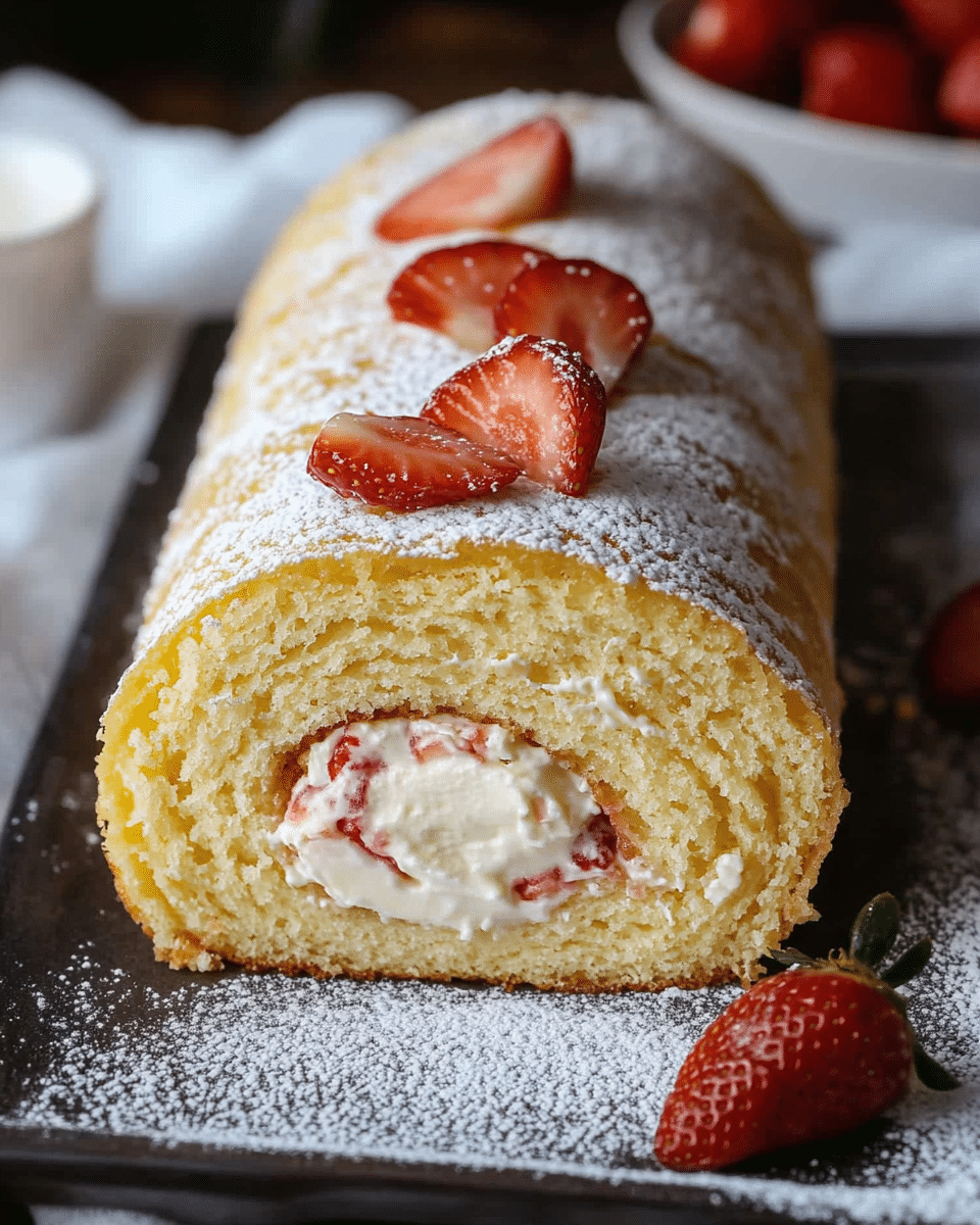 Strawberry Cream Roll Cake Recipe: A Sweet and Fluffy Dessert