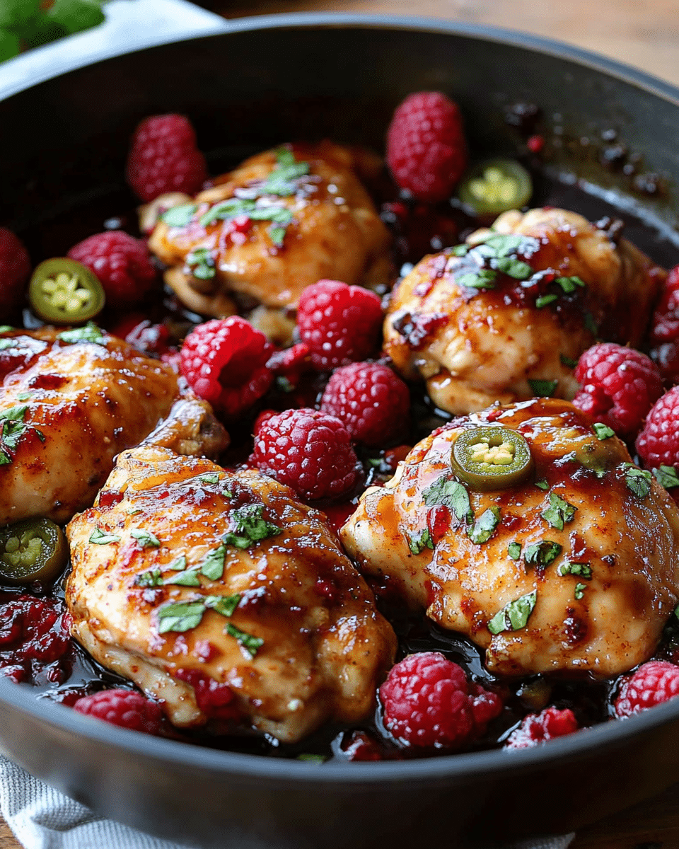 Spicy Raspberry Glazed Chicken: A Perfect Blend of Sweet Spicy