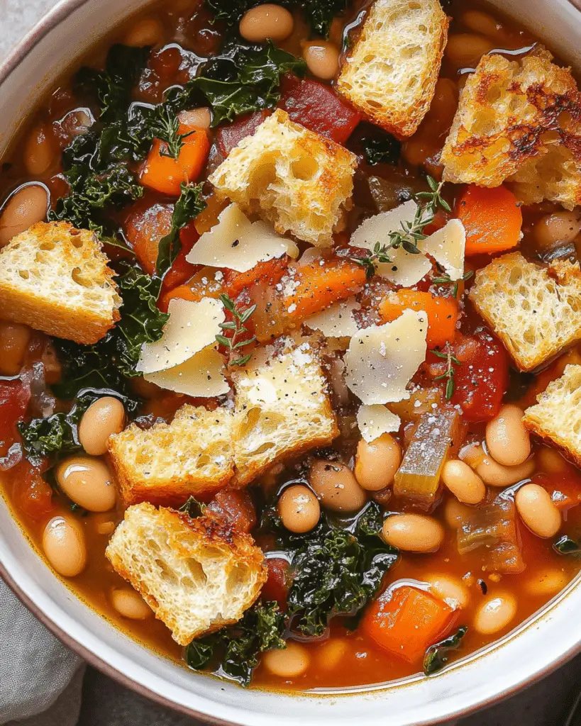 Rustic Tuscan Bread and Bean Soup