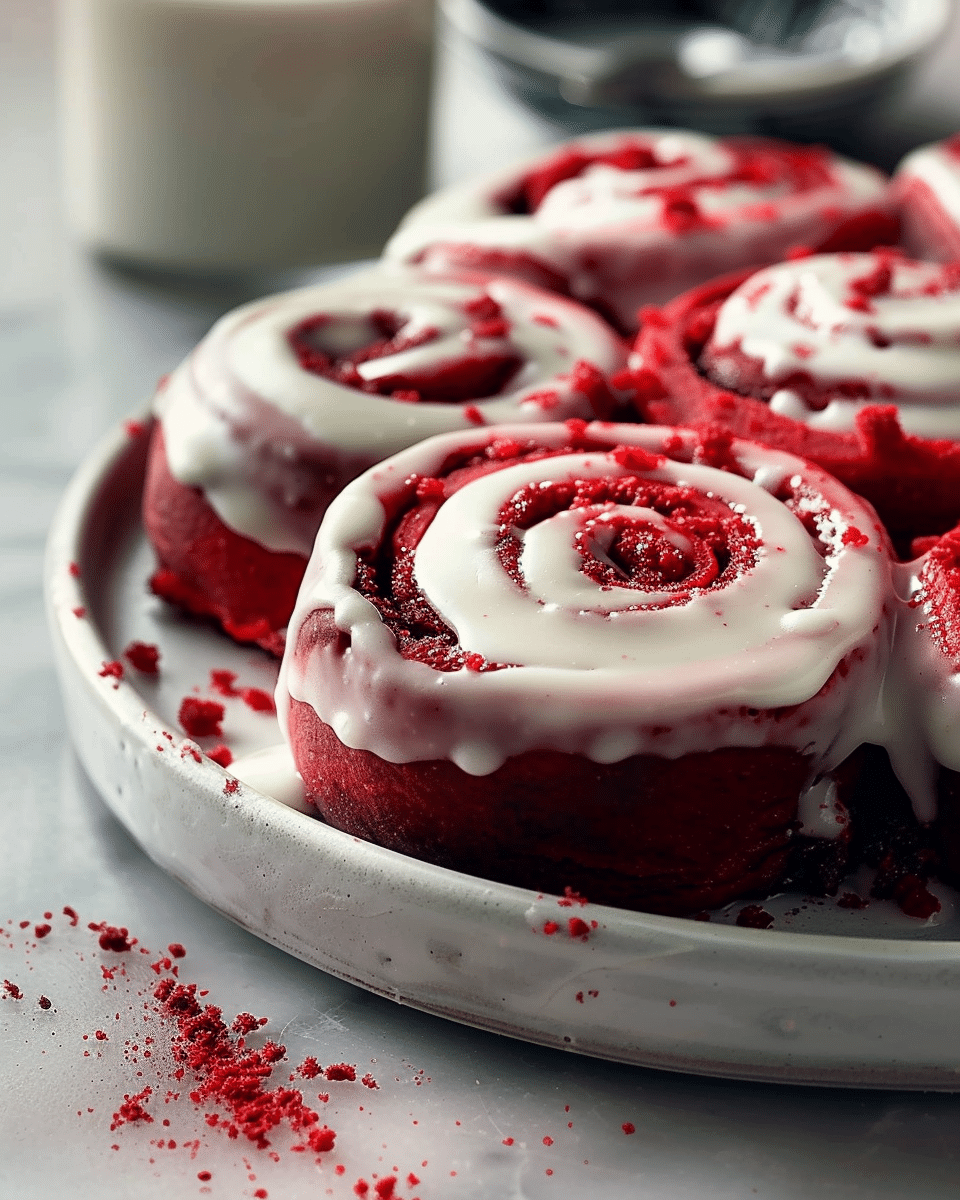 Red Velvet Cinnamon Rolls