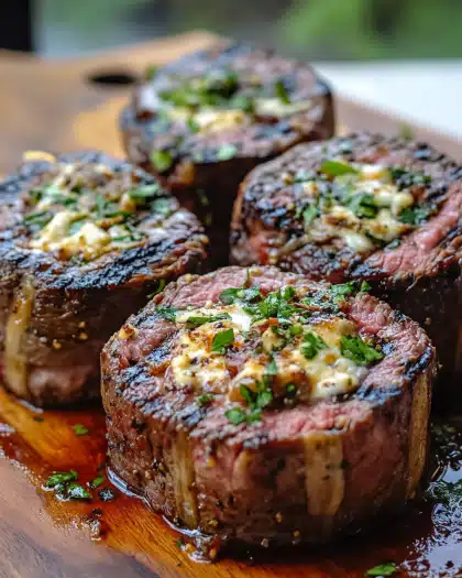 Grilled Skirt Steak Pinwheels with Cowboy Butter