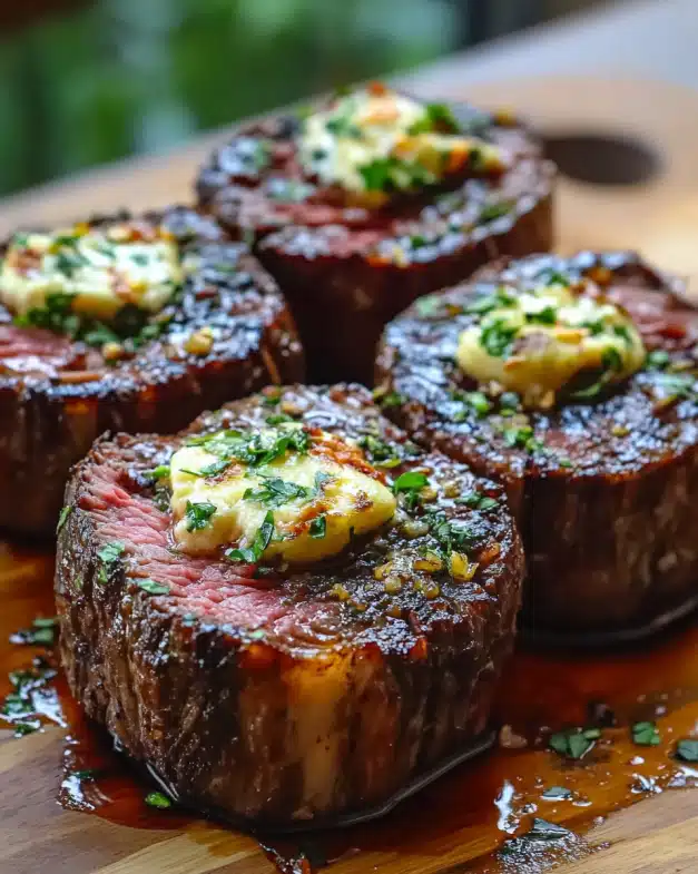 Grilled Skirt Steak Pinwheels with Cowboy Butter