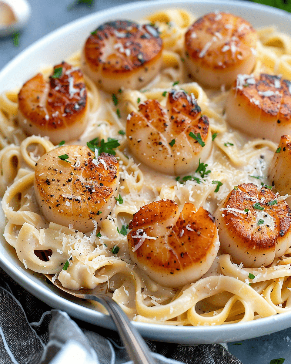 Scallop Recipe with Cream Sauce