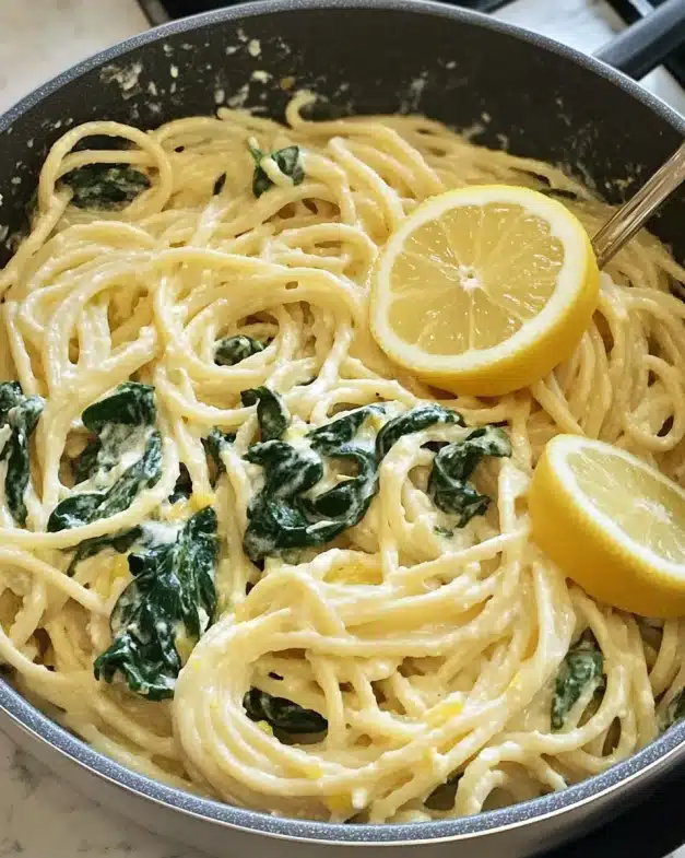 Creamy Lemon Ricotta Pasta with Fresh Spinach