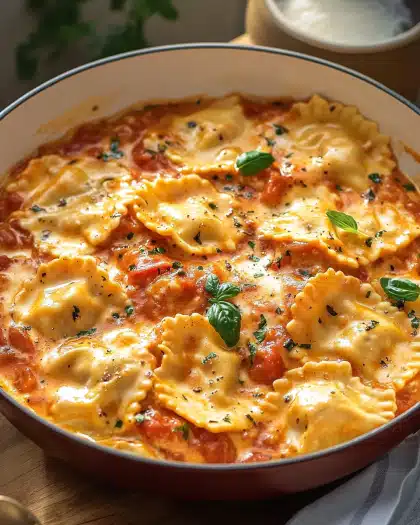 Creamy Tomato Basil Ravioli