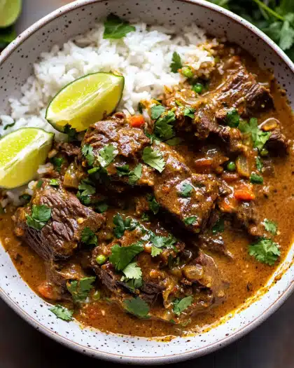 Braised Beef Chuck Curry with Coconut Milk