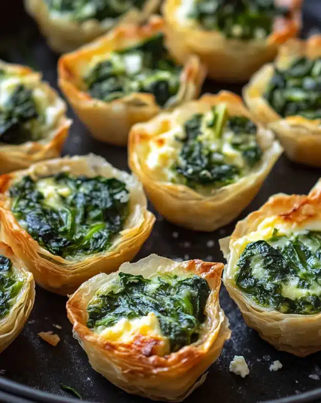 Savory Spinach and Feta Fillo Cups Recipe