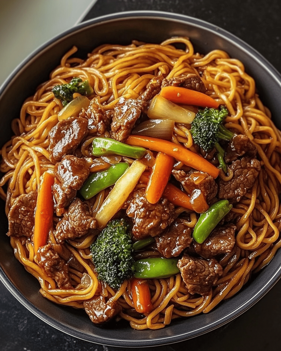 Beef Lo Mein with Vegetables