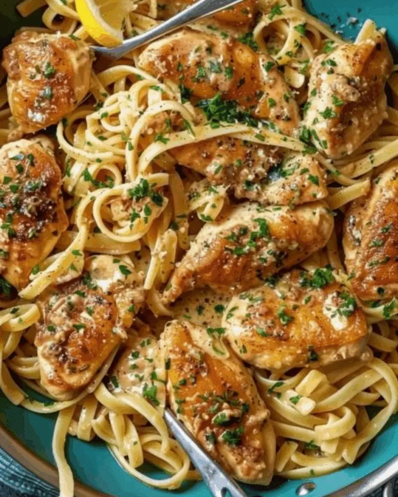 Garlic Parmesan Chicken Pasta
