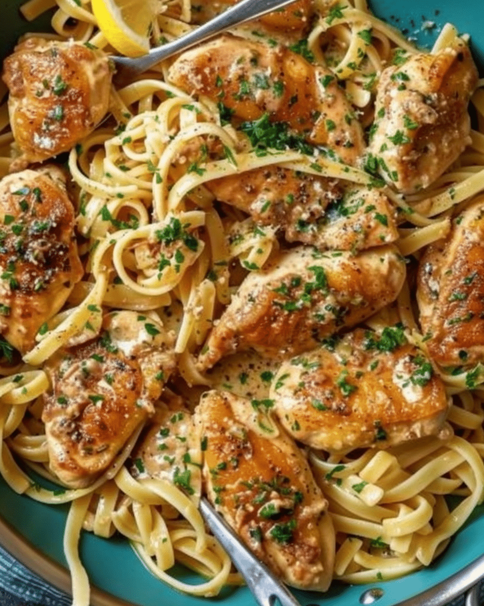 Garlic Parmesan Chicken Pasta