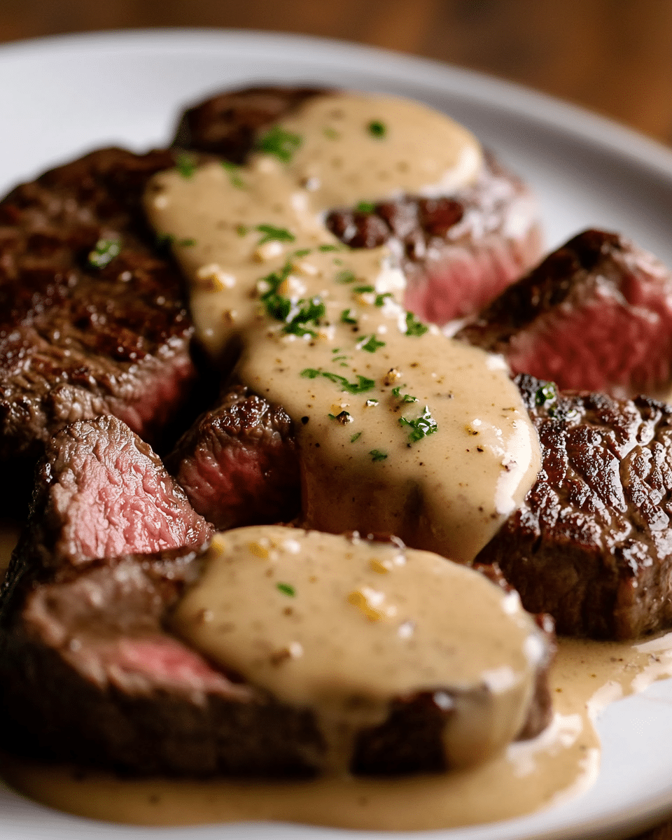 Easy and Delicious Creamy Shallot Sauce for Steak