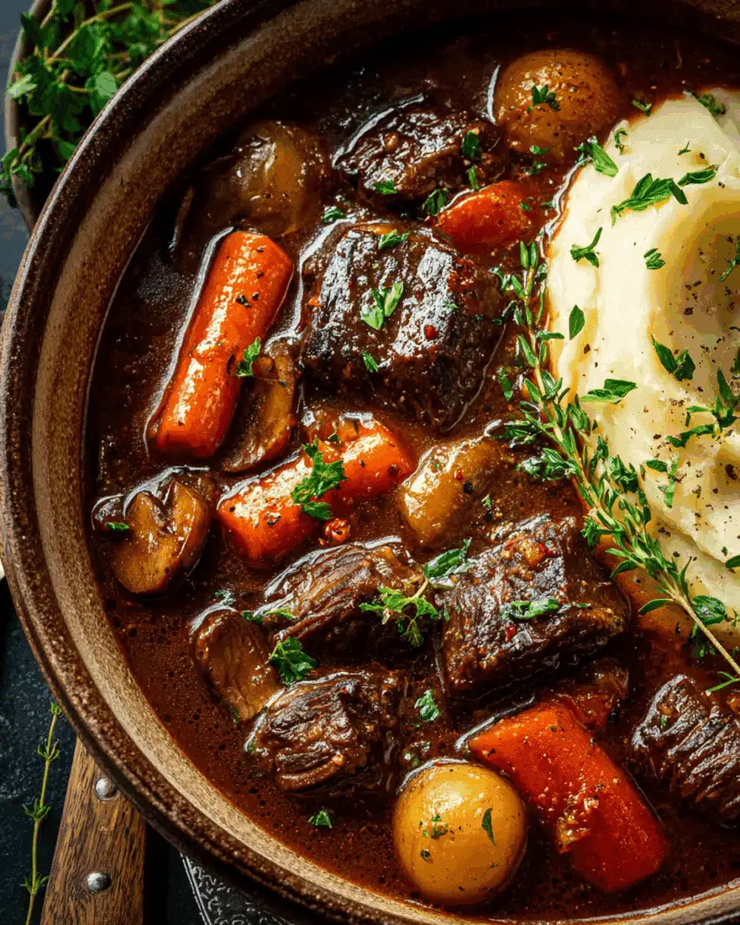 Slow-Braised Beef Stew with Vegetables