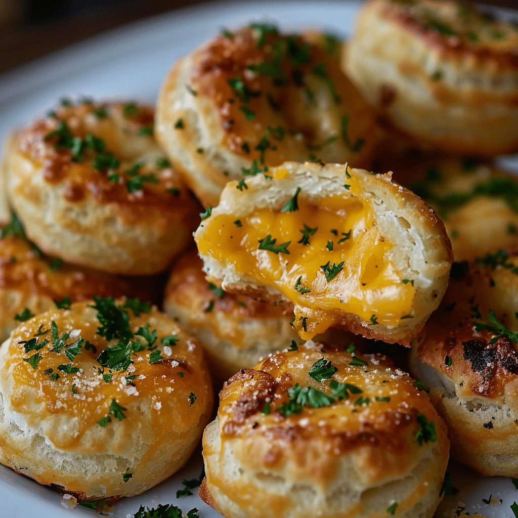 Cheesy Garlic Biscuit Bites: Irresistibly Gooey and Flavor-Packed