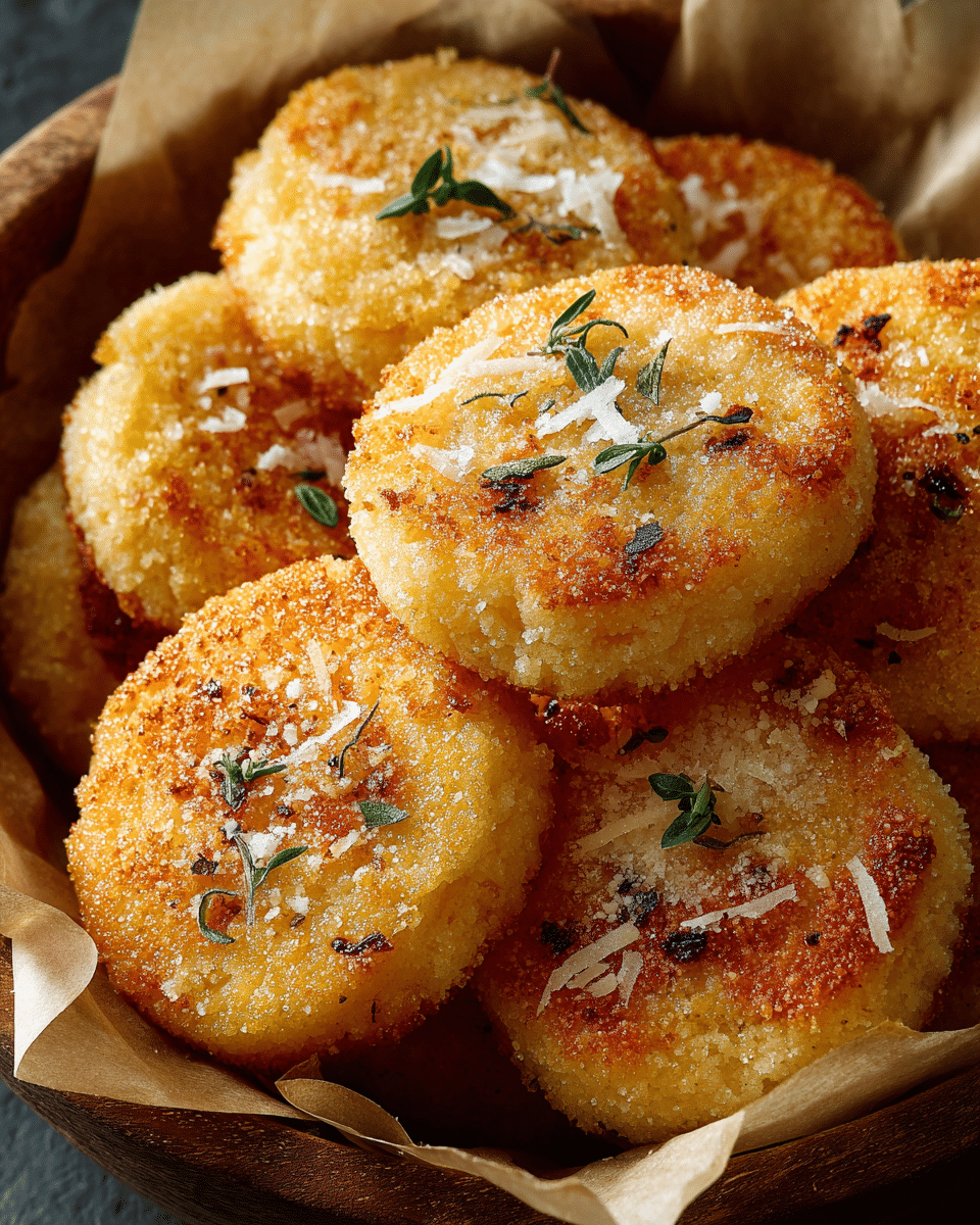 Australian Cornmeal Busters with Parmesan
