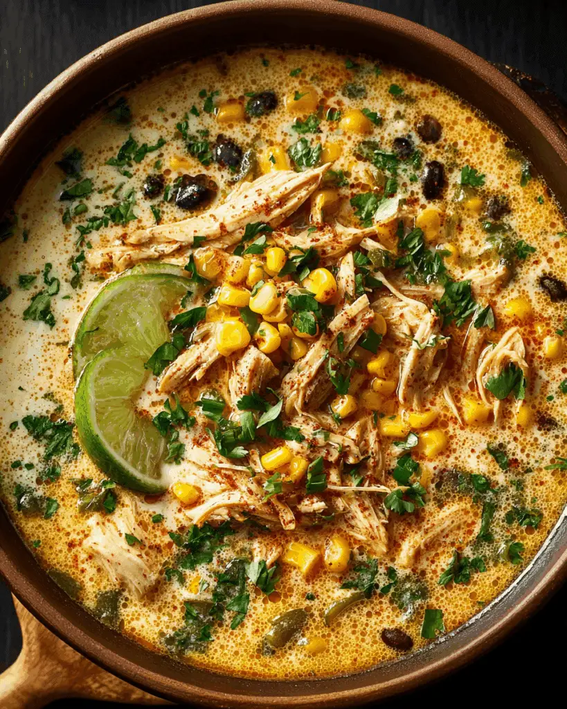 Viral Creamy Chicken Poblano Soup Recipe