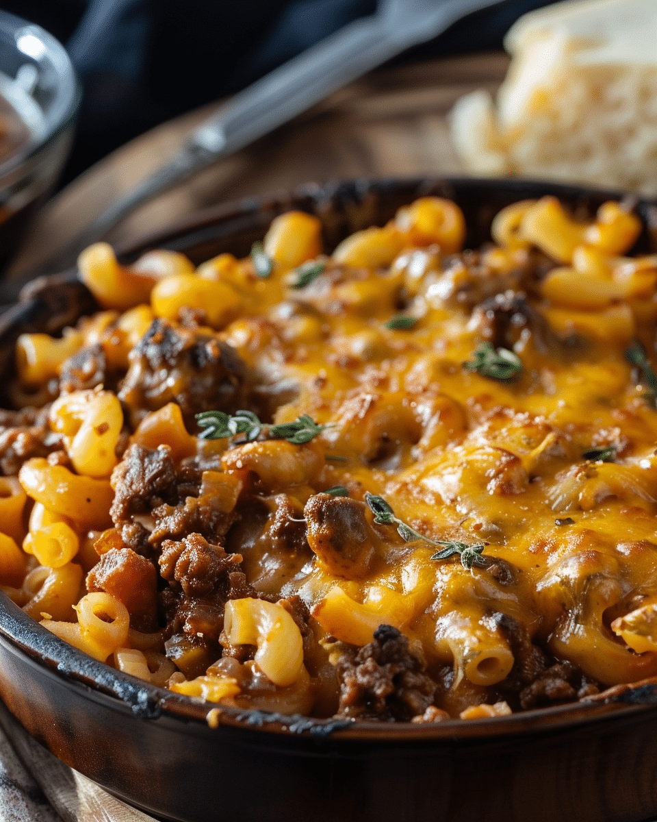 Cheesy Beef Pasta Bake