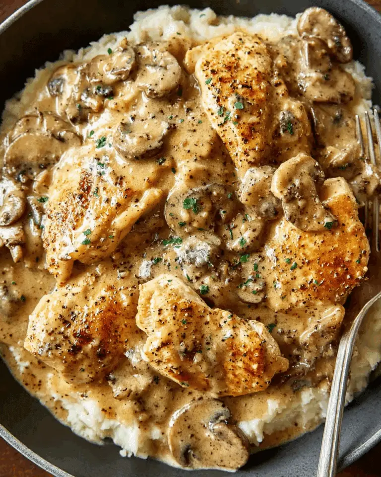Creamy Chicken and Mushroom Skillet with Gravy