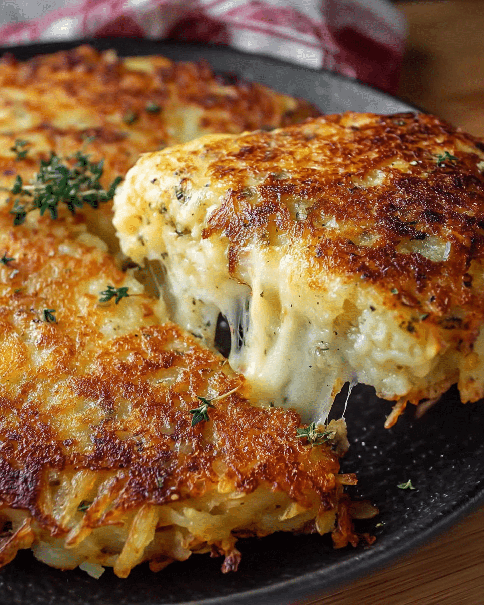 Four-Cheese Potato Rösti – Delicious, Comforting Skillet Meal