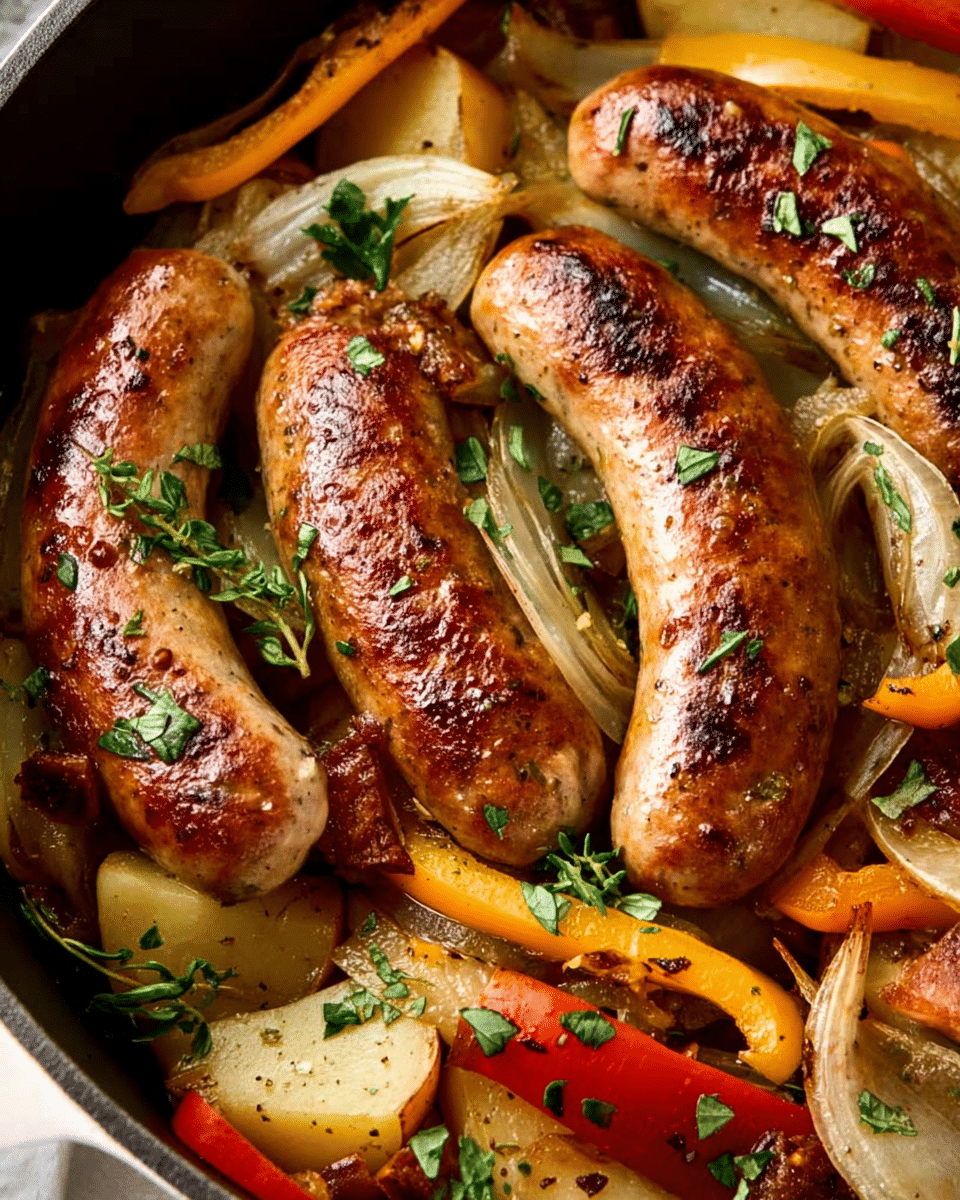 Hearty Chicken Sausage Potato & Bell Pepper Coddle