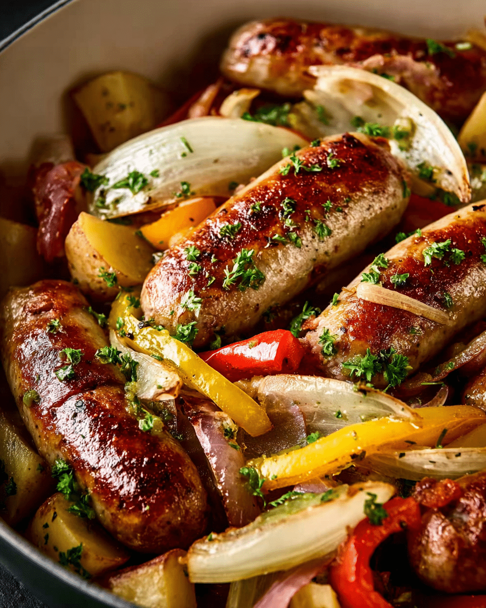 Hearty Chicken Sausage Potato & Bell Pepper Coddle