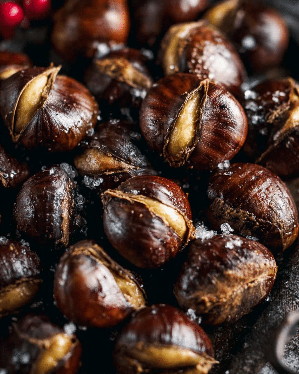 Roasted Chestnuts with Salted Maple Coffee Butter