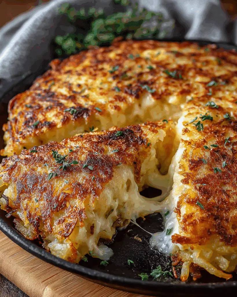 Four-Cheese Potato Rösti – Delicious, Comforting Skillet Meal