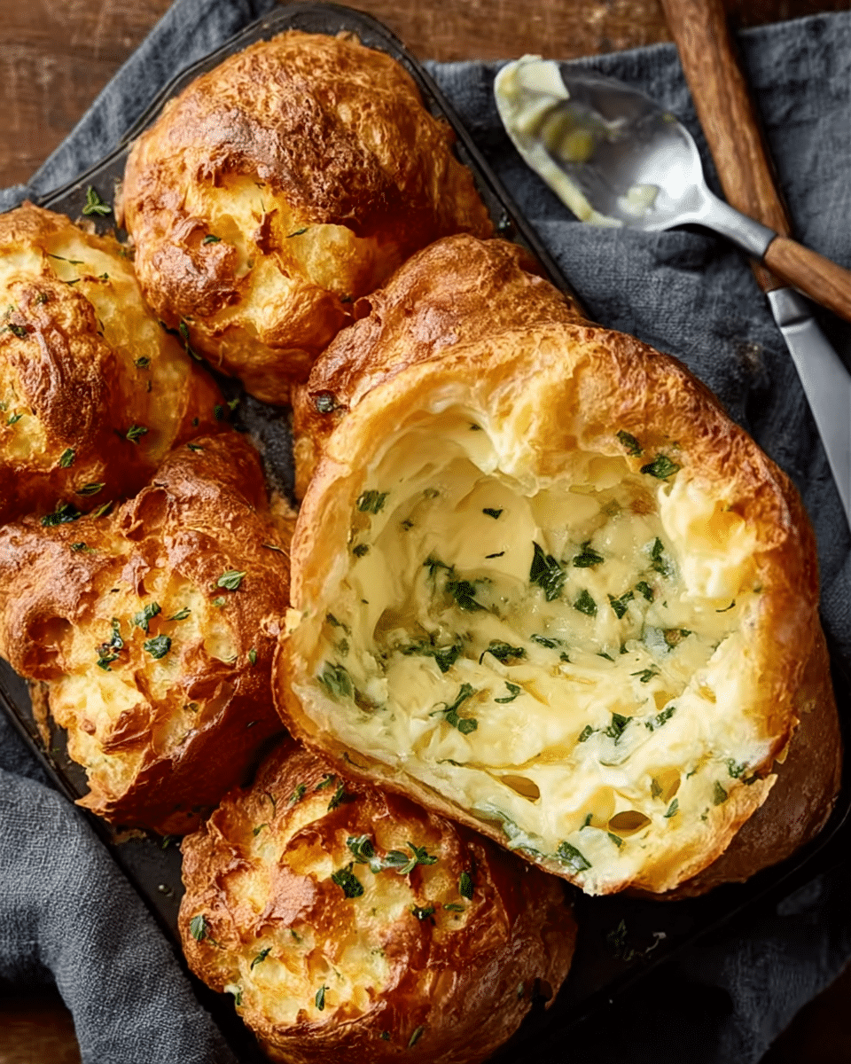 Swiss & Thyme Cheese Popovers