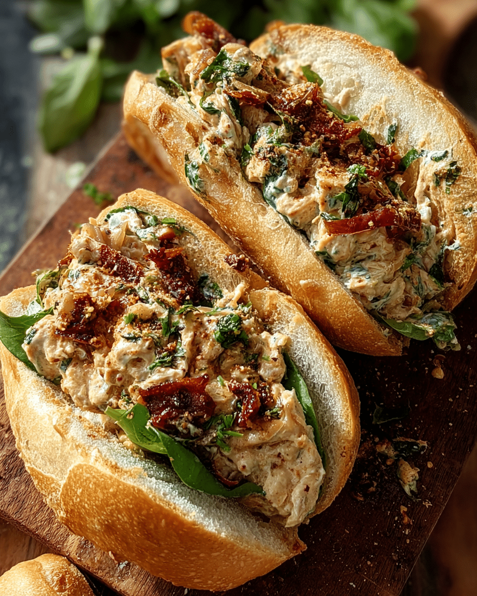 Creamy Marry Me Chicken Sandwich with Garlic Love