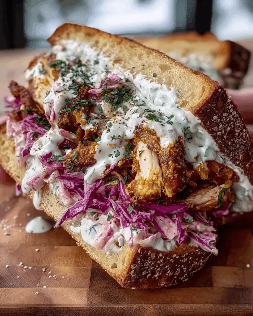 Curried Chicken Thigh Sandwich with Jalapeño Lime Slaw Bliss