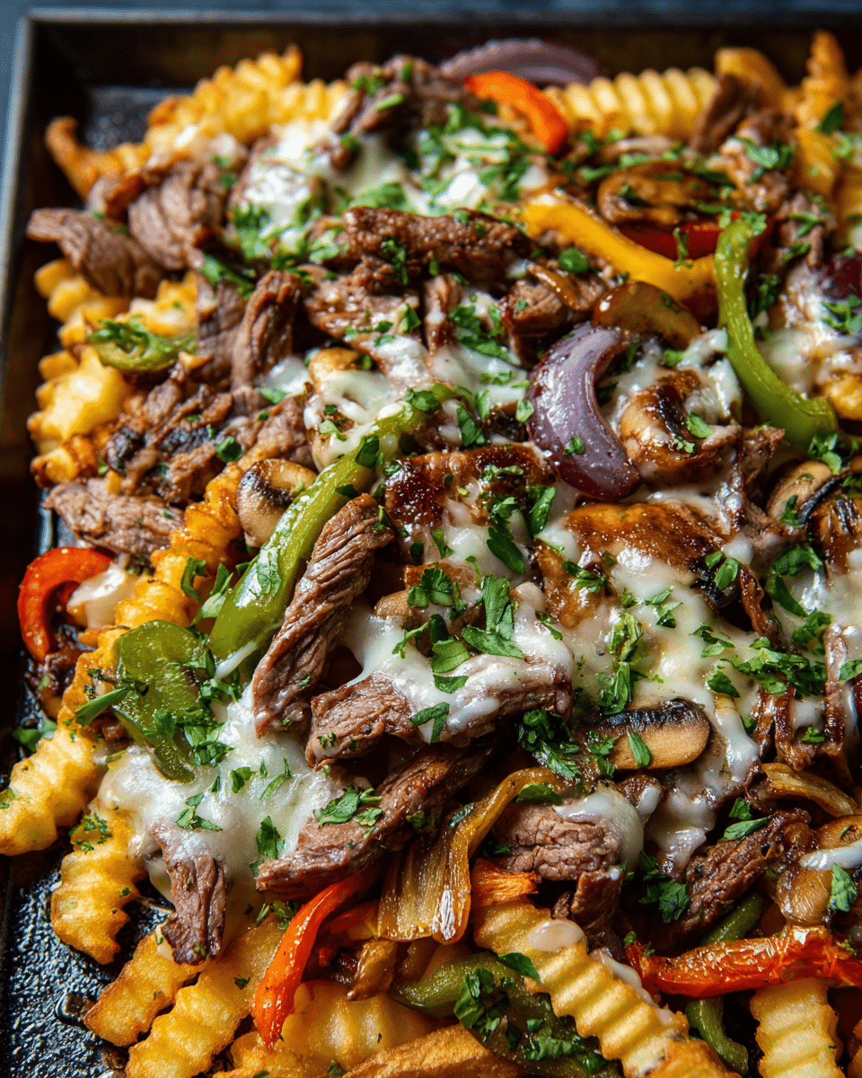 Loaded Philly Cheesesteak Fries Everyone Loves
