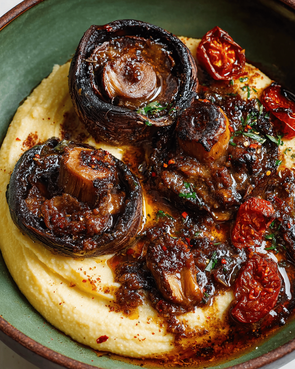 Steak & Portobello with Creamy Lima Bean Purée Bliss