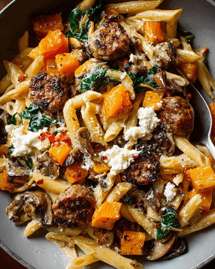 Creamy Butternut Squash Pasta with Fall Flavor Bliss