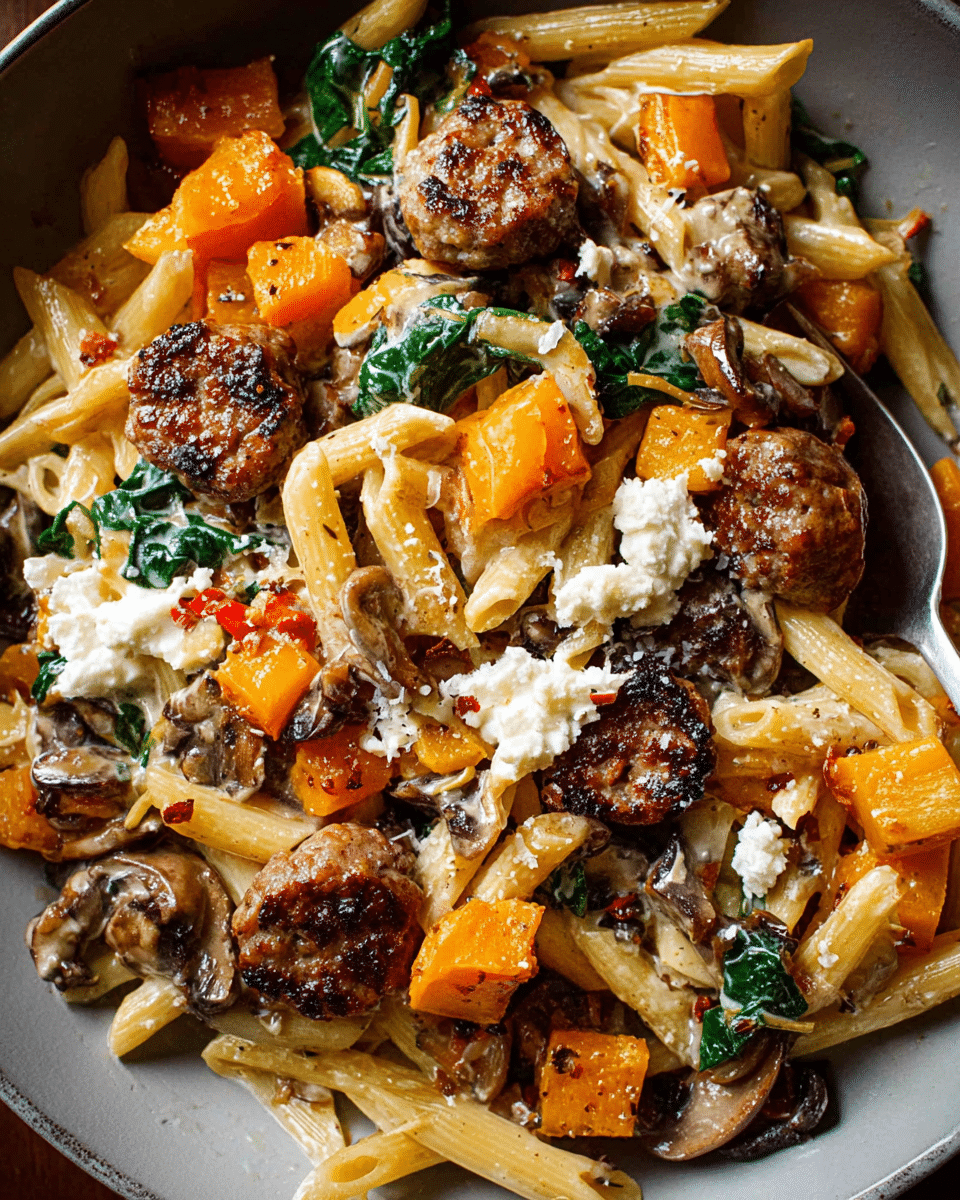 Creamy Butternut Squash Pasta with Fall Flavor Bliss