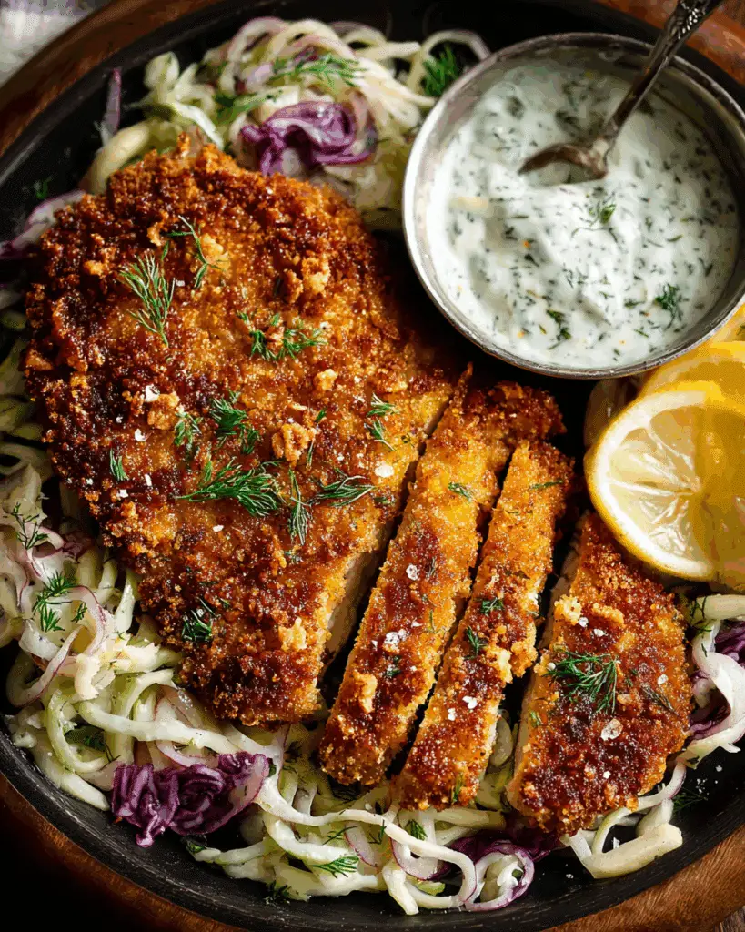 Walnut Chicken with Fennel Slaw – Crispy & Fresh Dinner Idea