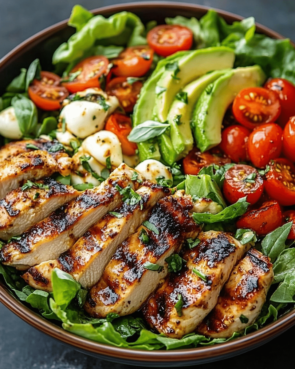 Grilled Chicken Salad with Balsamic Dressing | Fresh & Healthy