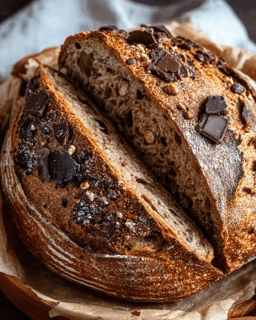 Easy Chocolate Hazelnut Sourdough Bread Delight